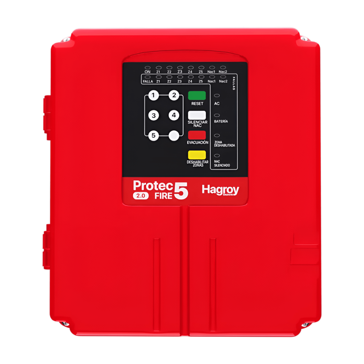 PANEL CONTRA INCENDIO 5 ZONAS PROTEC FIRE 5 HAGROY | HG-PTFIRE-5-2.0 ...